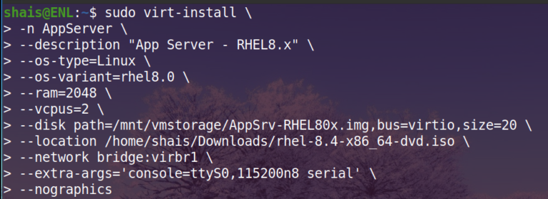 Virt-Install Command Examples in Real OS Deployment - Enlinux